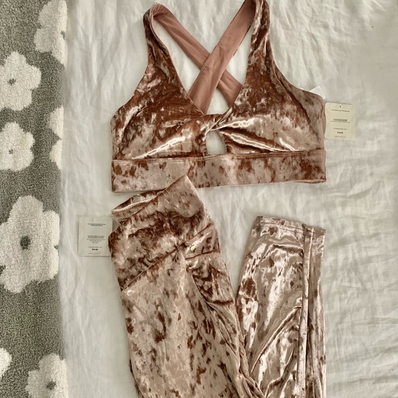 Fabletics | Other | Fabletics Crushed Velour Matching Set | Poshmark